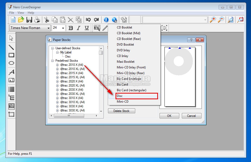 Membuat Label VCD/DVD dengan Nero Cover Designer (update )