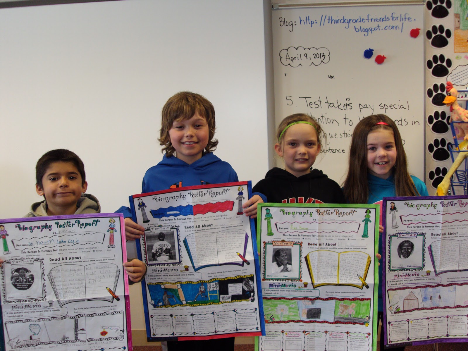 Mrs. Helling's Classroom.... Friends Matter: Biography Poster Project