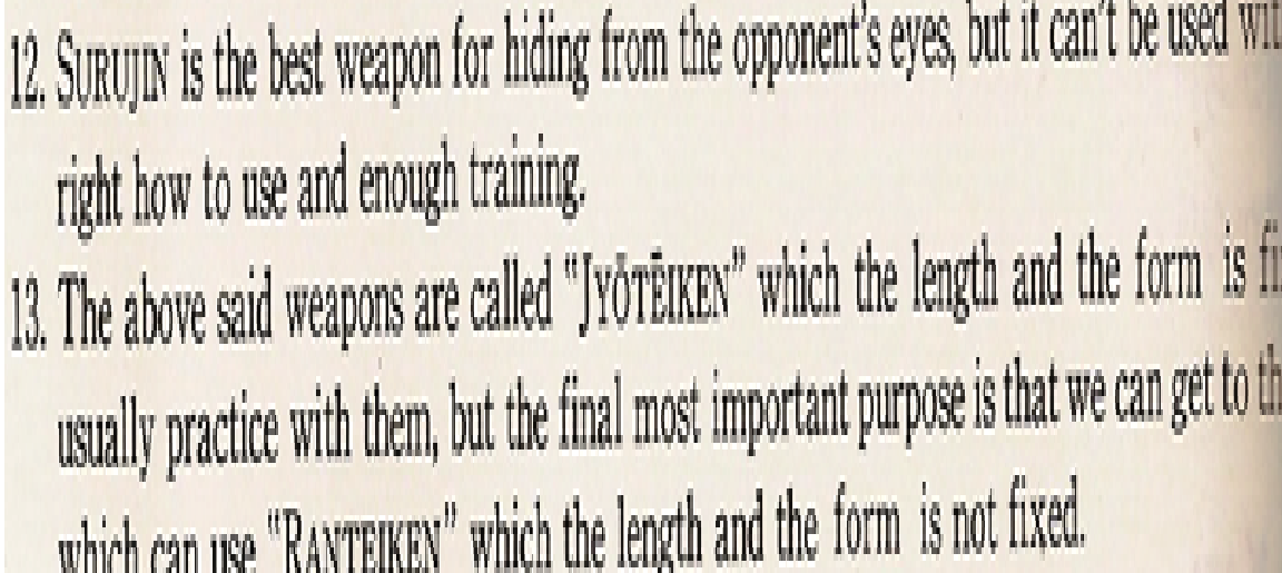 Isshin - Concentration the Art: Surujin an old Okinawan Weapon few have ...