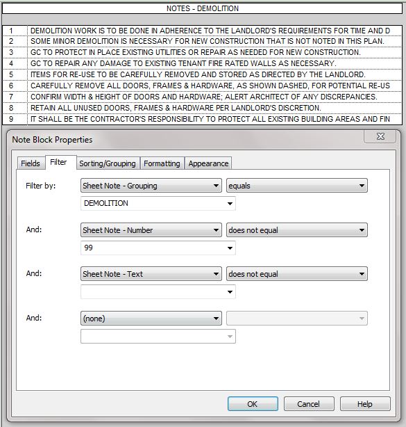 Revit Templateer: 6 - Sheet Notes