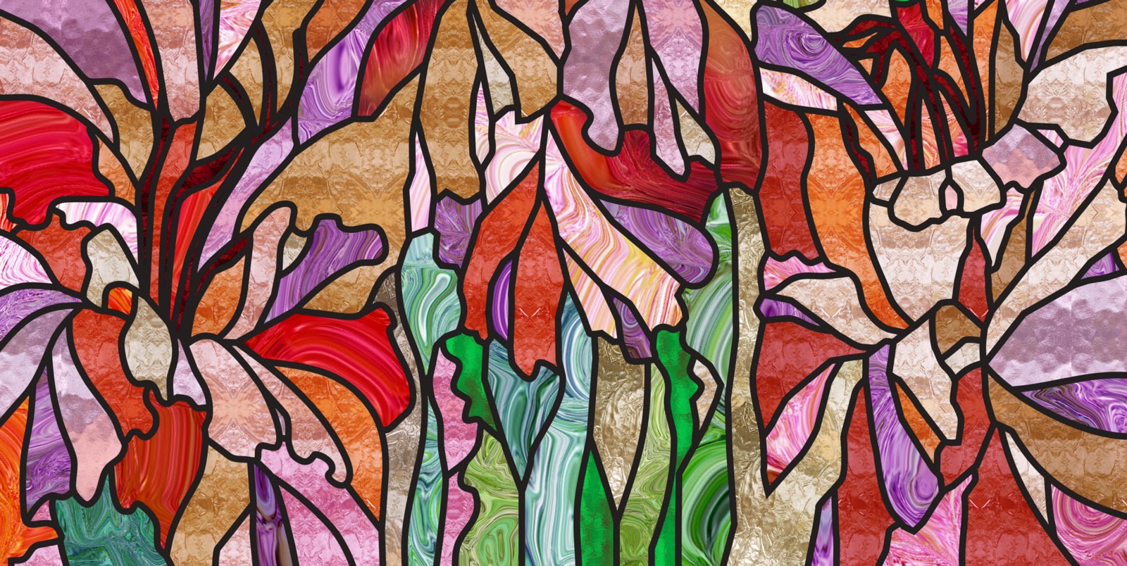 "GLASS" Обмен файлами.: Панорама витража под фотопечать ( Panoramic vitraj)