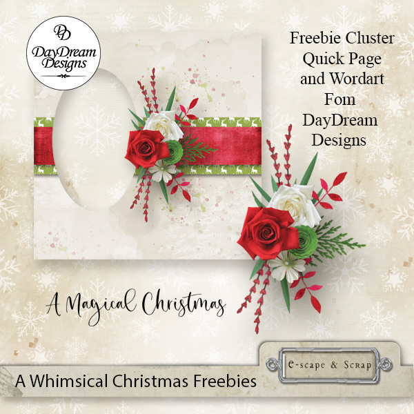 E-scape and Scrap: A Whimsical Christmas Freebies