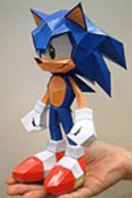 Sonic Papercraft Model Download - PAPEROX FREE PAPERCRAFT