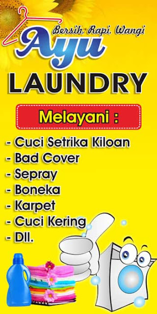 30 Contoh Spanduk Laundry Kiloan yang Menarik - KOSNGOSAN