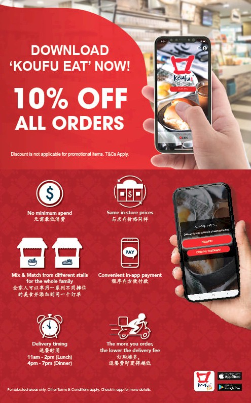 Koufu Is Giving 10% Discount For Dine-in/Takeaway Orders Placed From ...