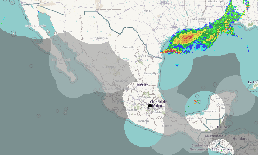 Radar de lluvia México
