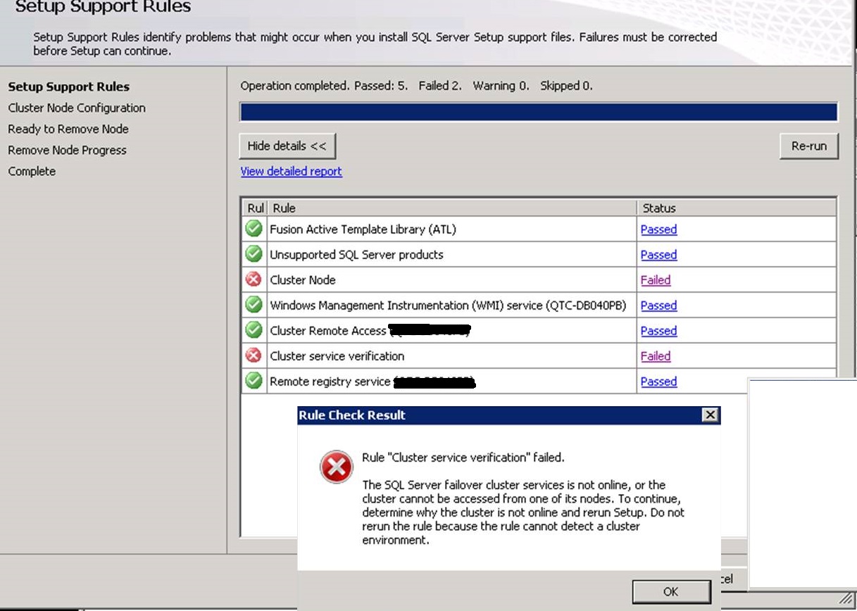 DBA WORLD: SQL Server Cluster Uninstall Failed- rule instance removal ...