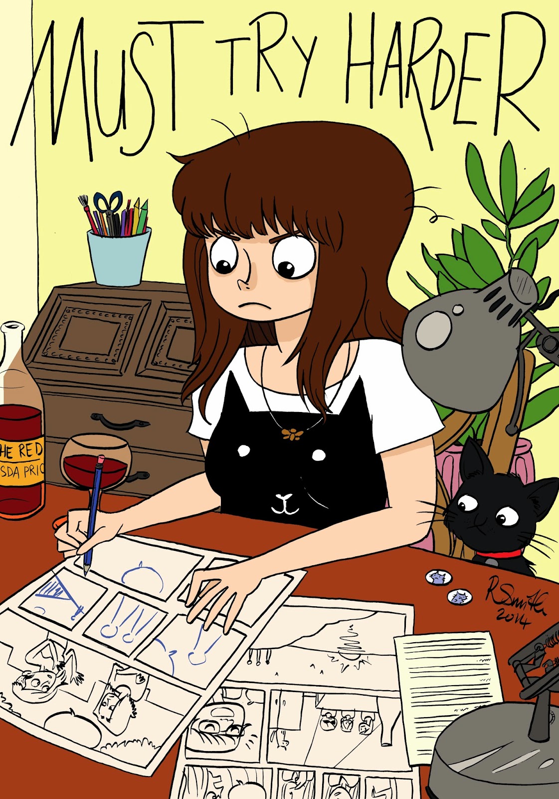 Rachael Smith Illustration: Comic Artist Self Portraits