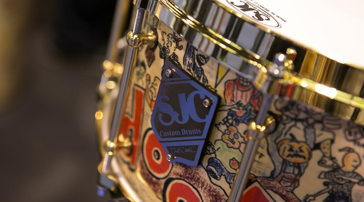 SJC Custom Drums: Limited edition Tre Cool Bunny kit from SJC Custom Drums
