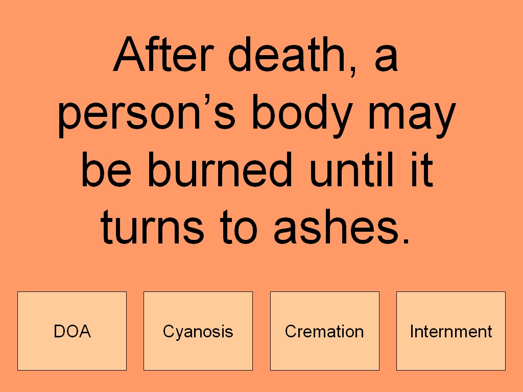 Student Survive 2 Thrive: Free Practice Test: Death and Dying