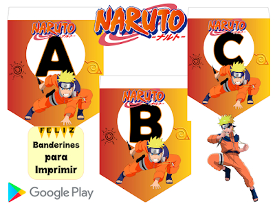 Kits imprimibles gratis : Tablas de multiplicación de Naruto