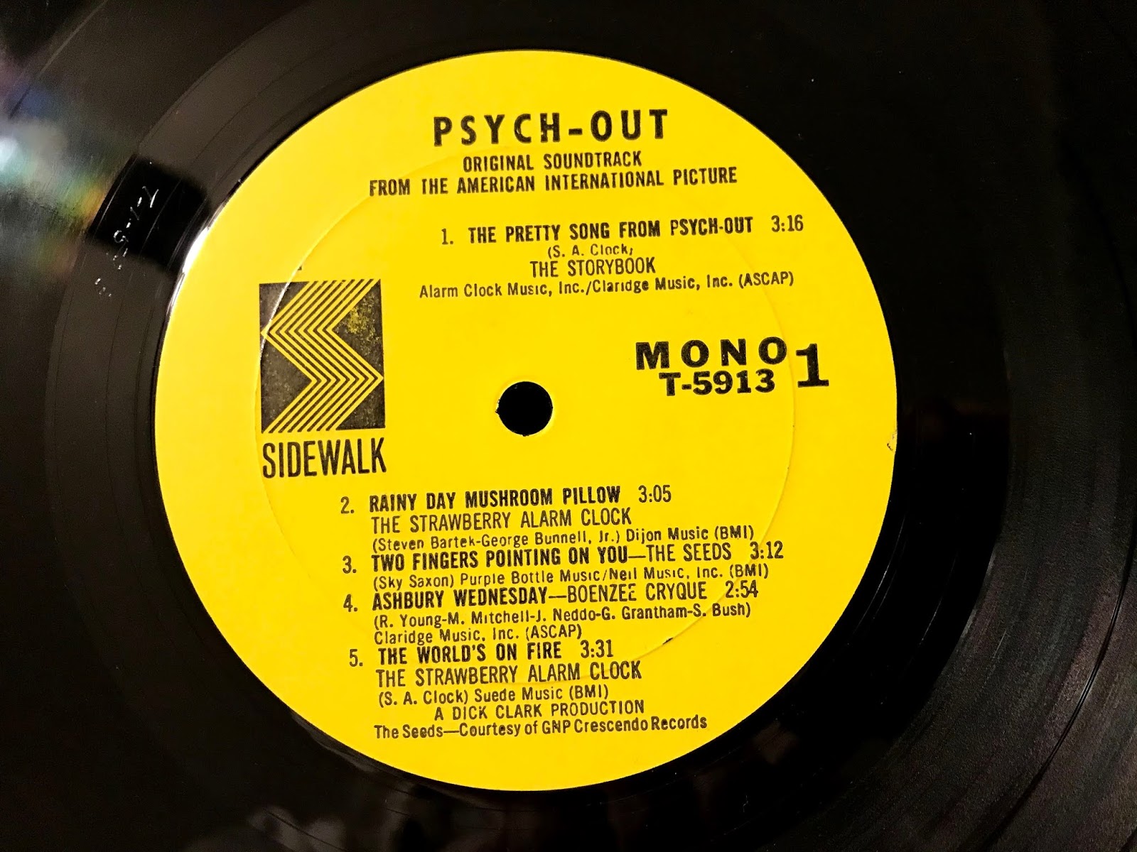 TCCDM Pulls One Out..."Psych-Out" Soundtrack (1968)