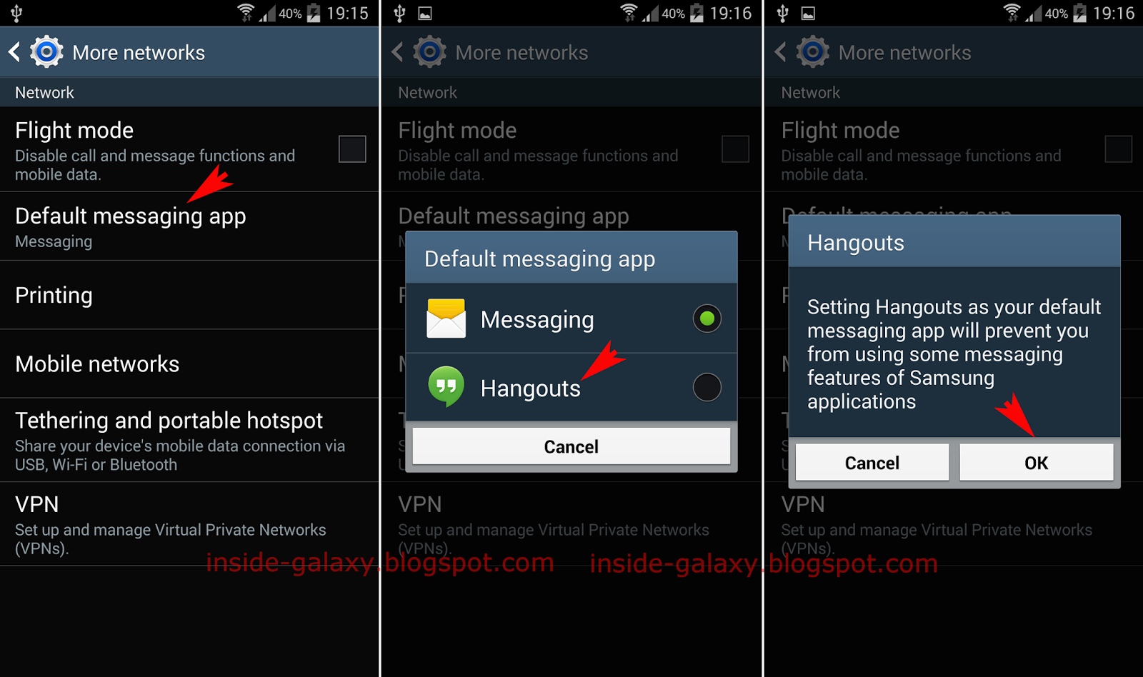 Inside Galaxy: Samsung Galaxy S4: How to Enable SMS Messages in ...