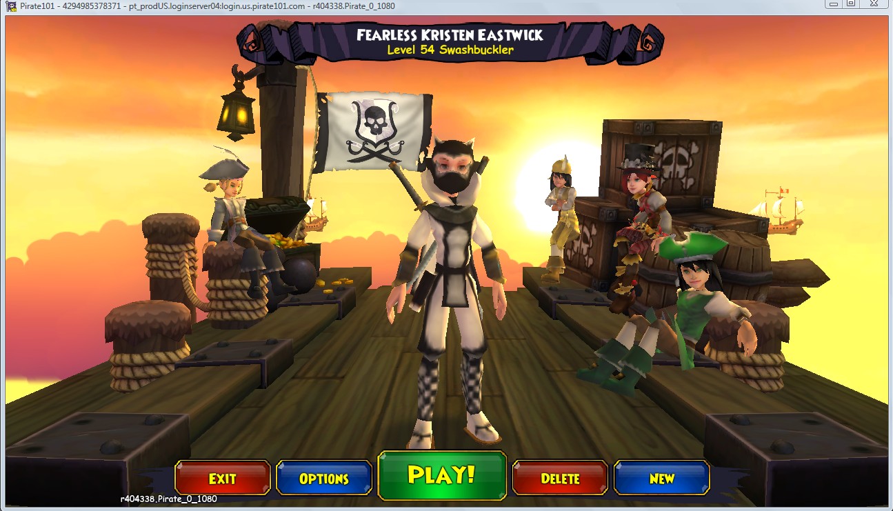Stars of the Spiral: Pirate101 Log In & Loading Screen