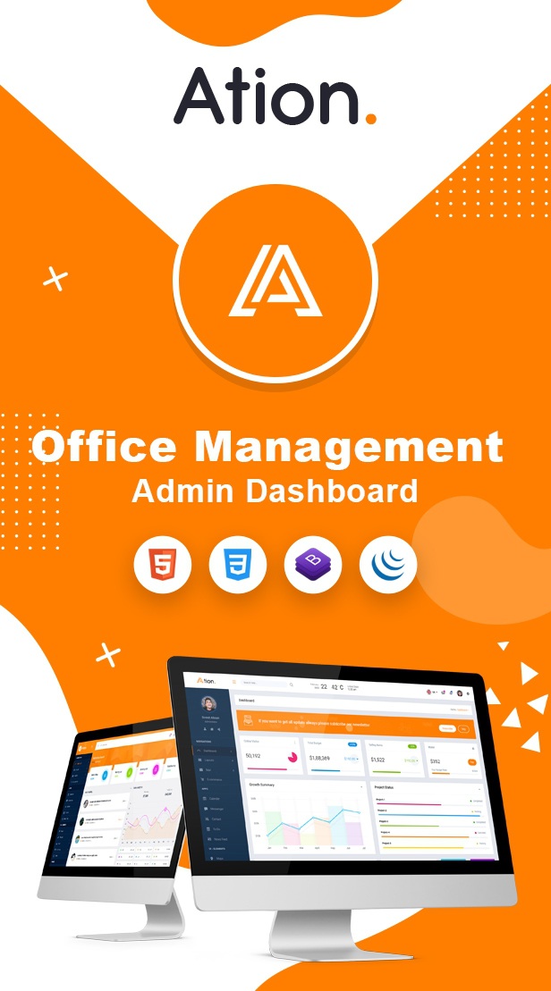 Ation - Office Management Admin Dashboard Template - Download New Themes