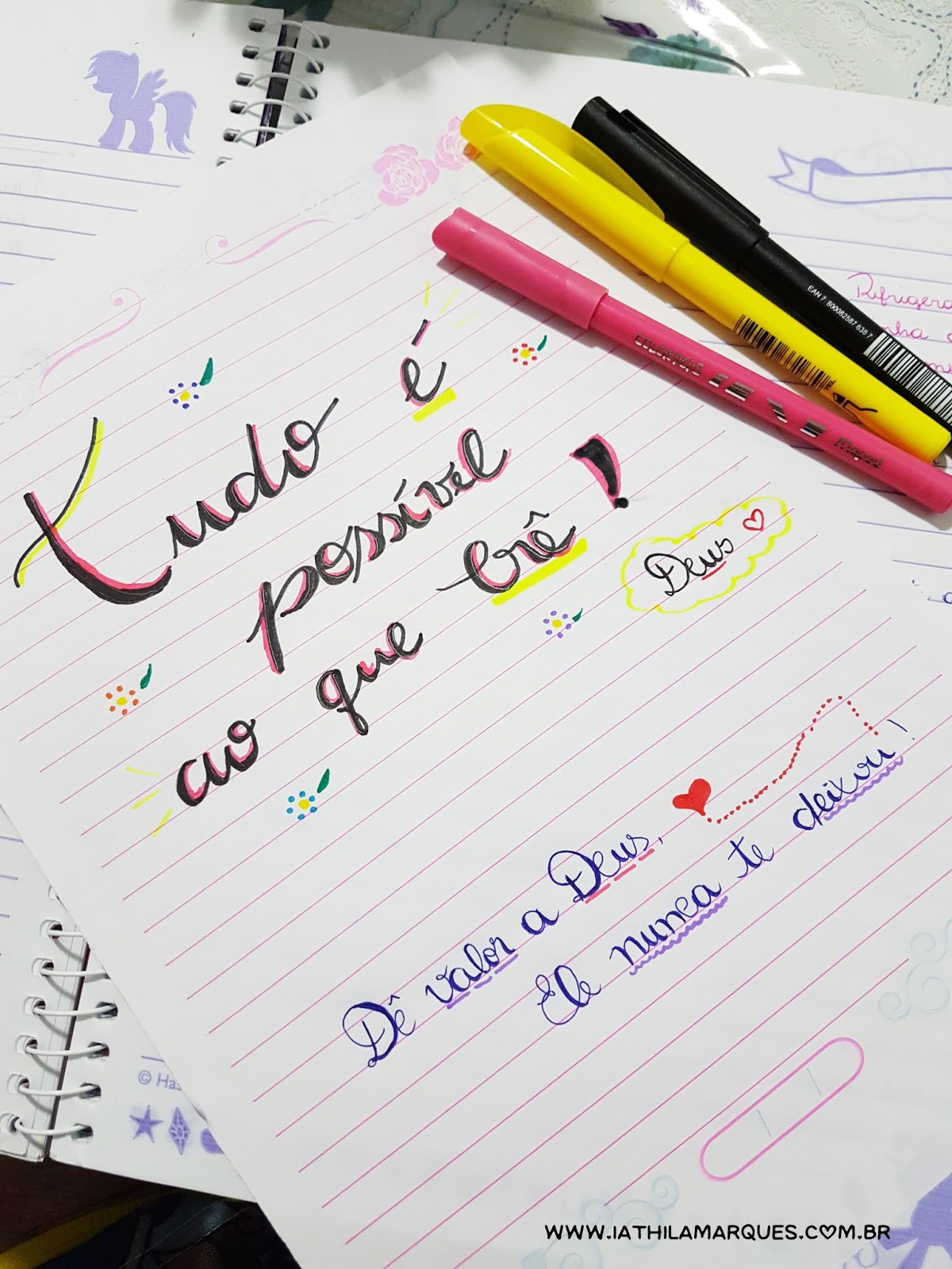 Blog Iathila Marques : Canetas para Lettering, Devocionais e Resumos ...