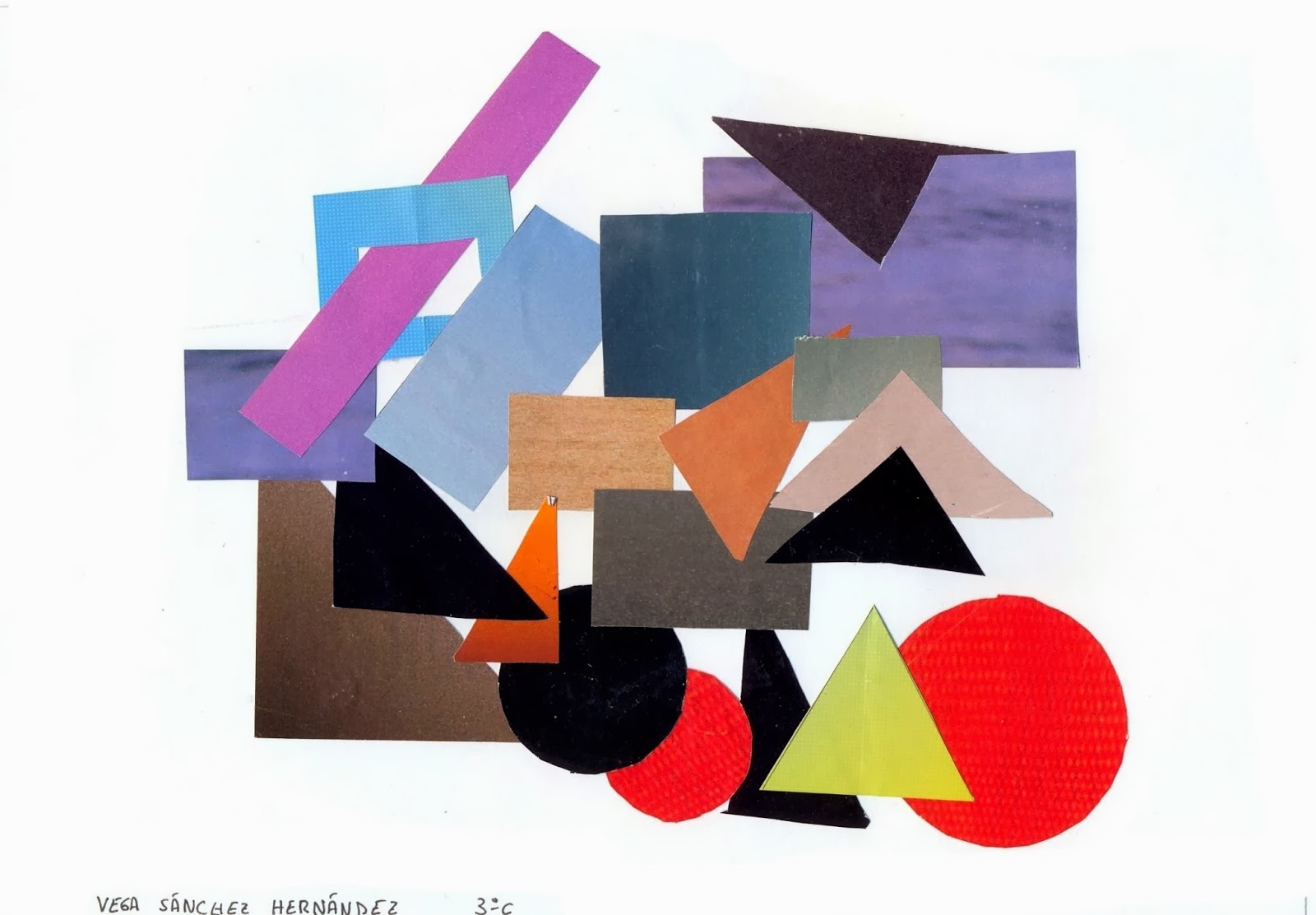 Dibujo I.E.S. Valle Inclán: Collage con formas geométricas