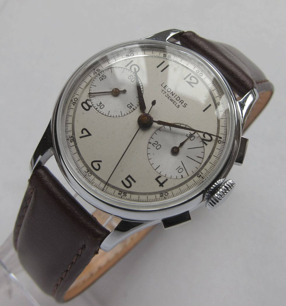 chronoaddict: Leonidas 'bronzed hands' Landeron 148