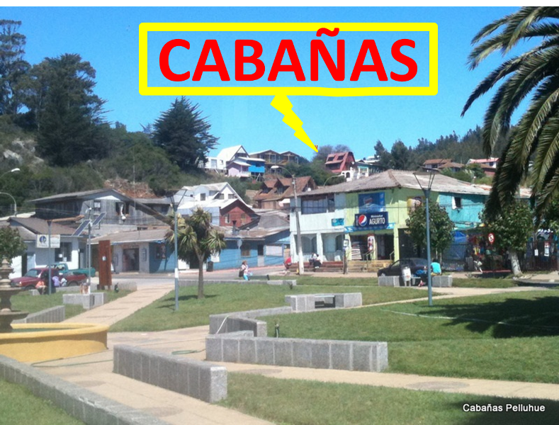 Pelluhue Cabañas Cerro La Paloma: Ubicación Cabañas Pelluhue