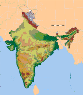 Literatura y Arte de la India: Geografía