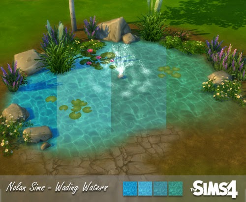 My Sims 4 Blog: Water Terrain Paints by NolanSims