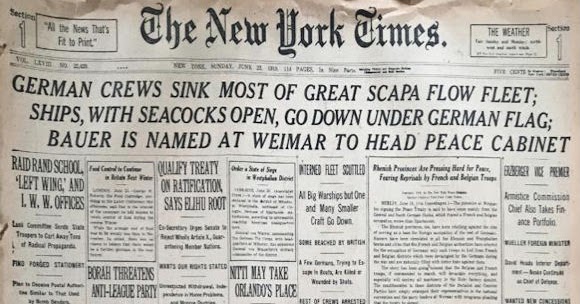 Roads to the Great War: Scapa 1919: The Archaeology of a Scuttled Fleet