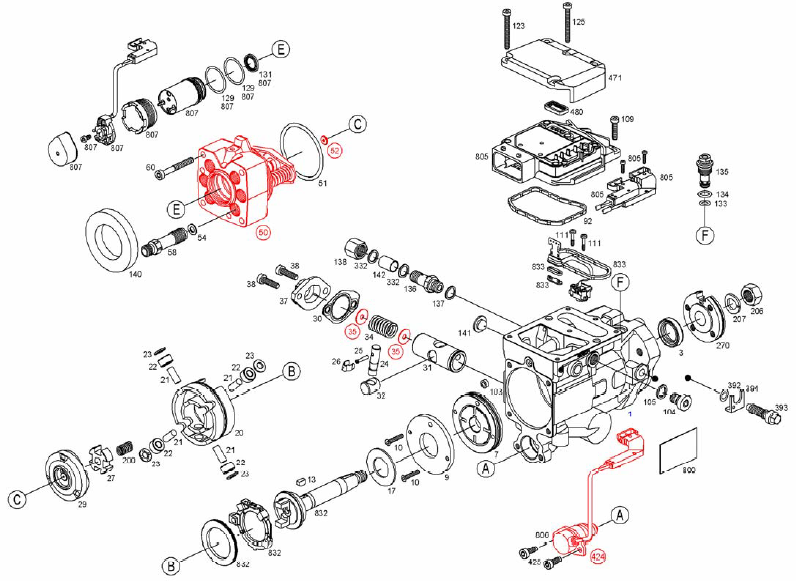 INJECTION-AUTOMOTIVE: 2468336037 BOSCH-HYDRAULIC HEAD