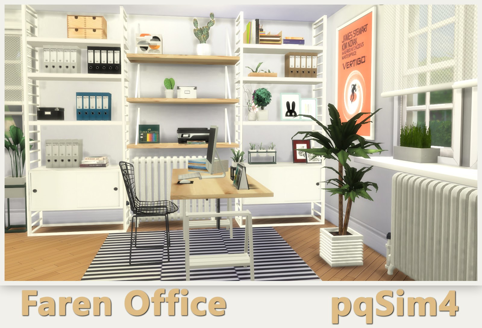 pqSim4 Faren Office. Sims 4 Custom Content.