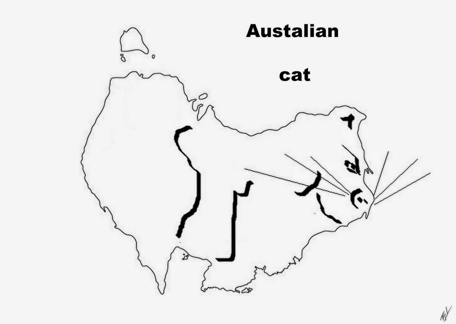 Funny maps: Funny maps of Australia