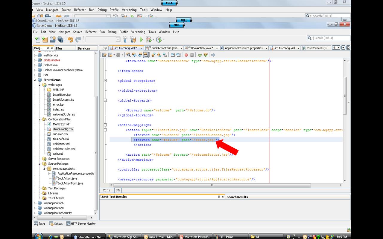 How To Create Struts Application Using Netbeans