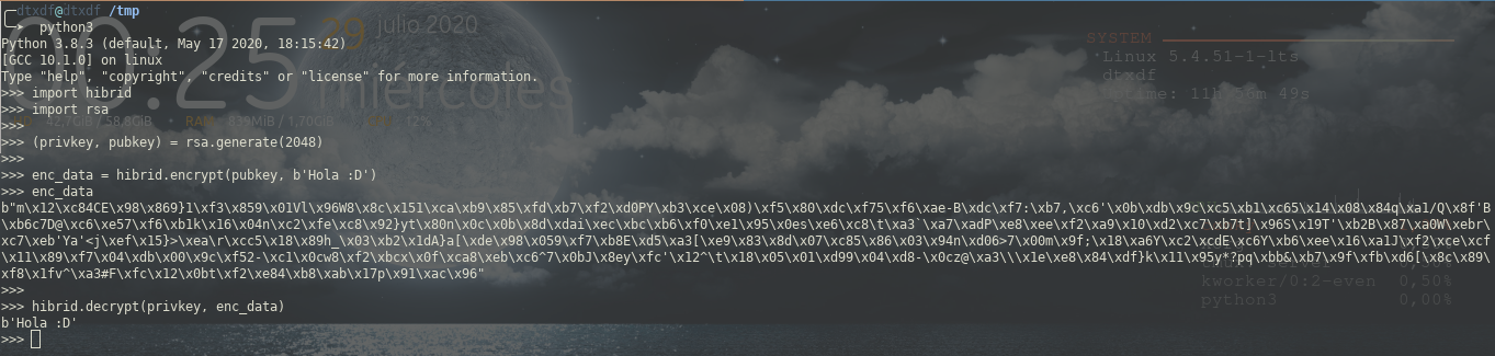 Criptografía En Python Cifrado Híbrido Mi Diario Python