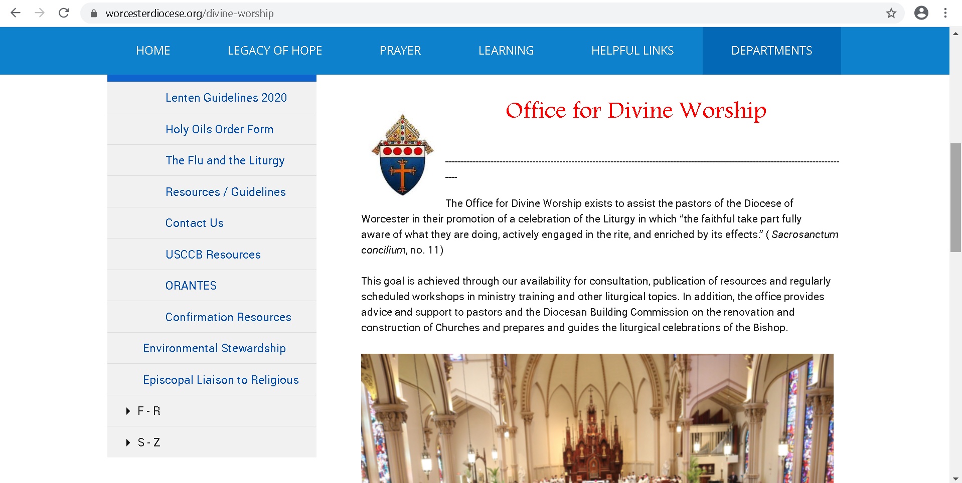 Catholic Diocese of Worcester 2023