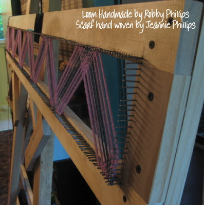 A Place For My Cards: Rectangle Loom Scarf