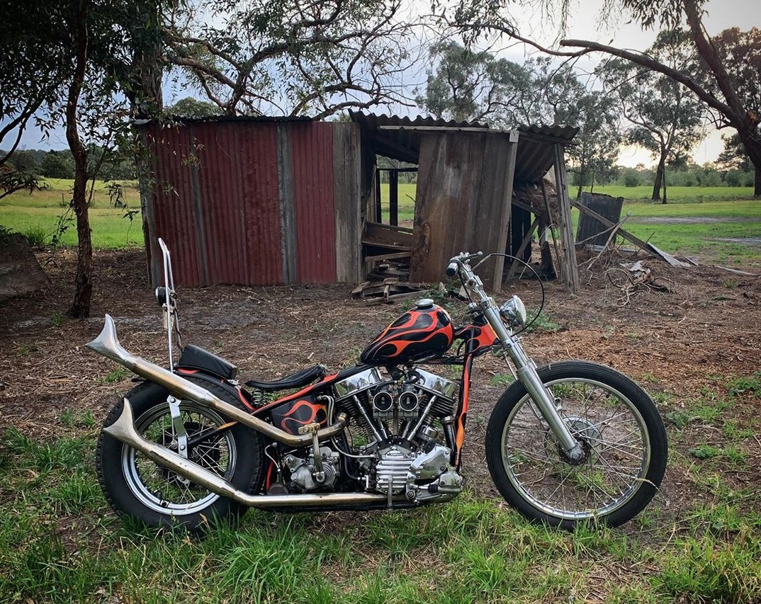 Hell Kustom : Harley Davidson Panhead By Corey Iles