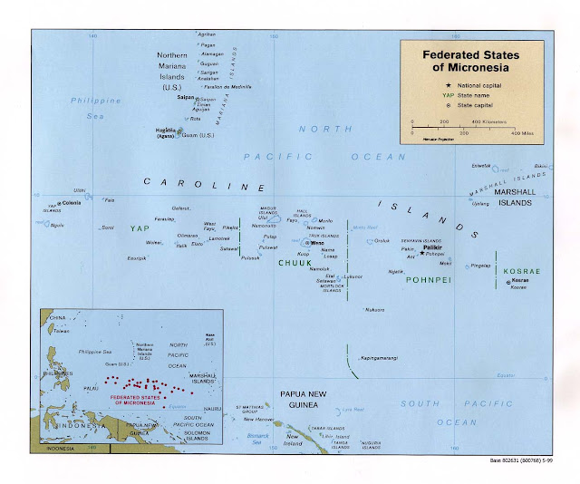 MICRONESIA - GEOGRAPHICAL MAPS OF MICRONESIA ~ Klima Naturali™