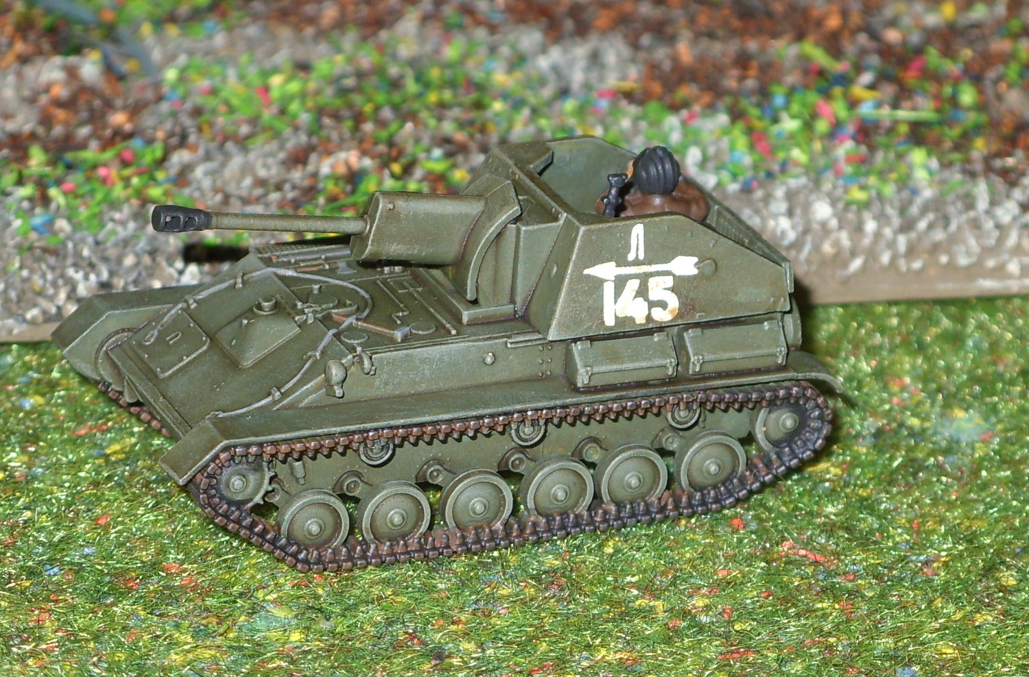 WORLD WAR 2 MODELZONE: Zvezda 1:100 SU-76M Self-Propelled Gun