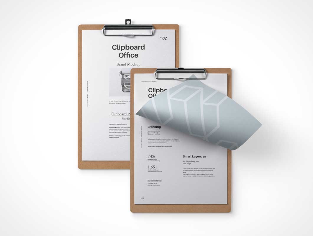 160+ Best Clipboard Mockup Templates | Free & Premium