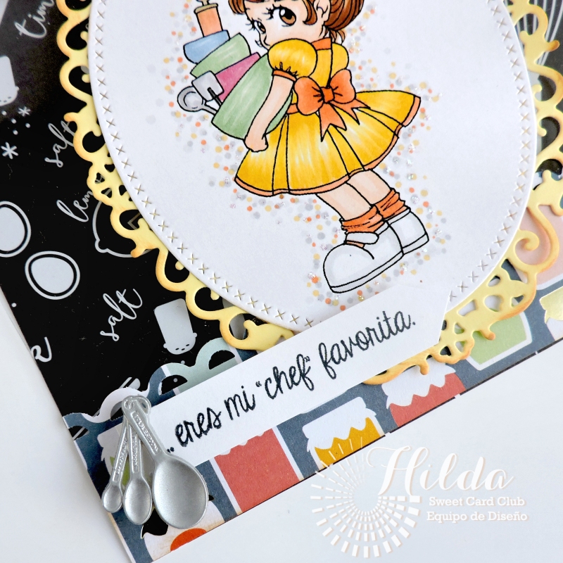 Hilda Designs: Reto Agosto en SCC: Tarjeta de Cocina