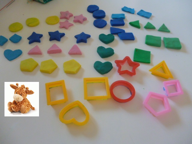 La jirafa: 271 - Figuras geométricas de plastilina