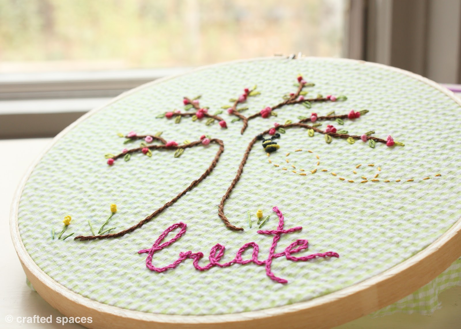 Crafted Spaces: Embroidery Hoop Art