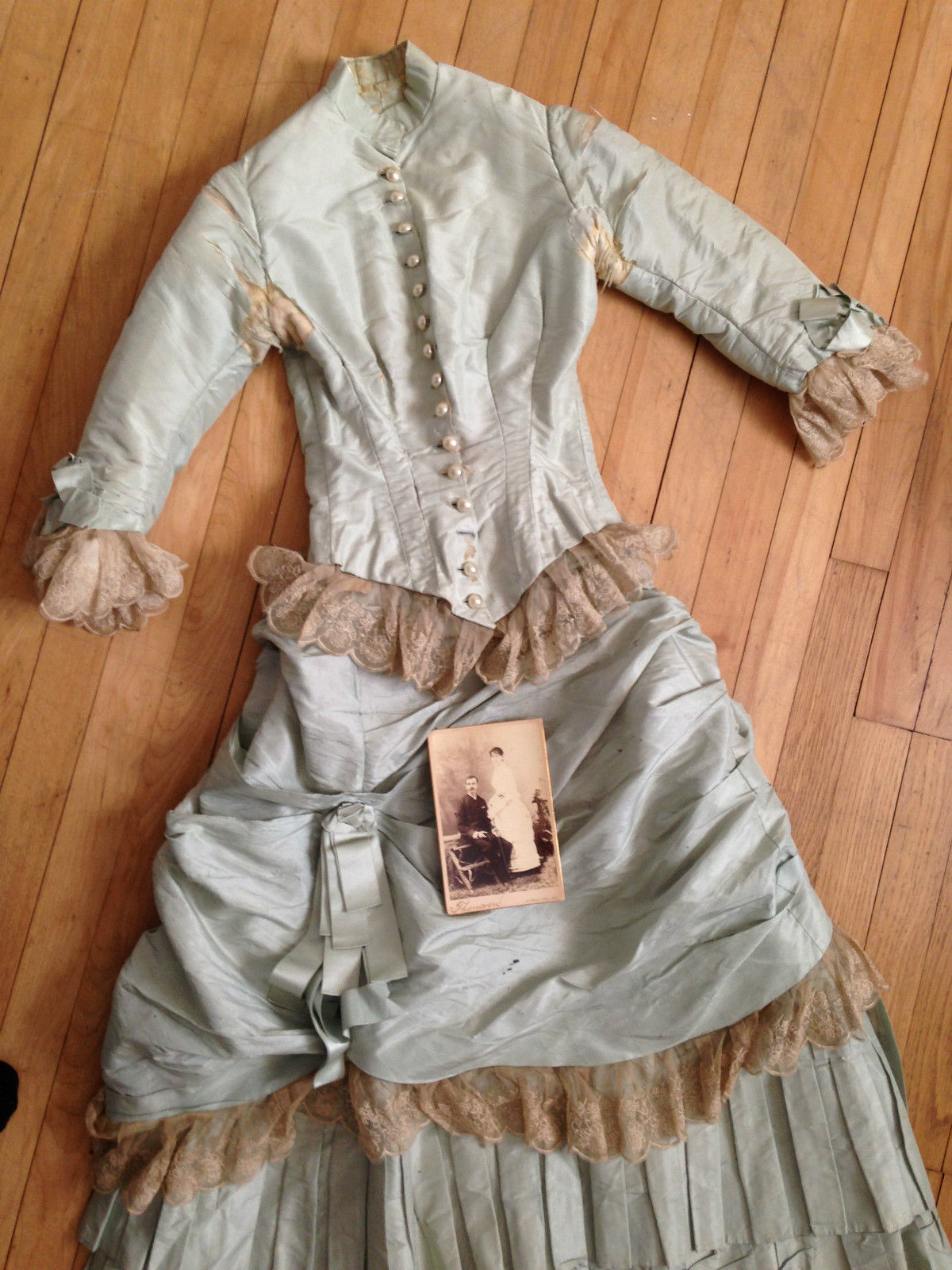 All The Pretty Dresses: Pastel Colored Wedding Gown 1883