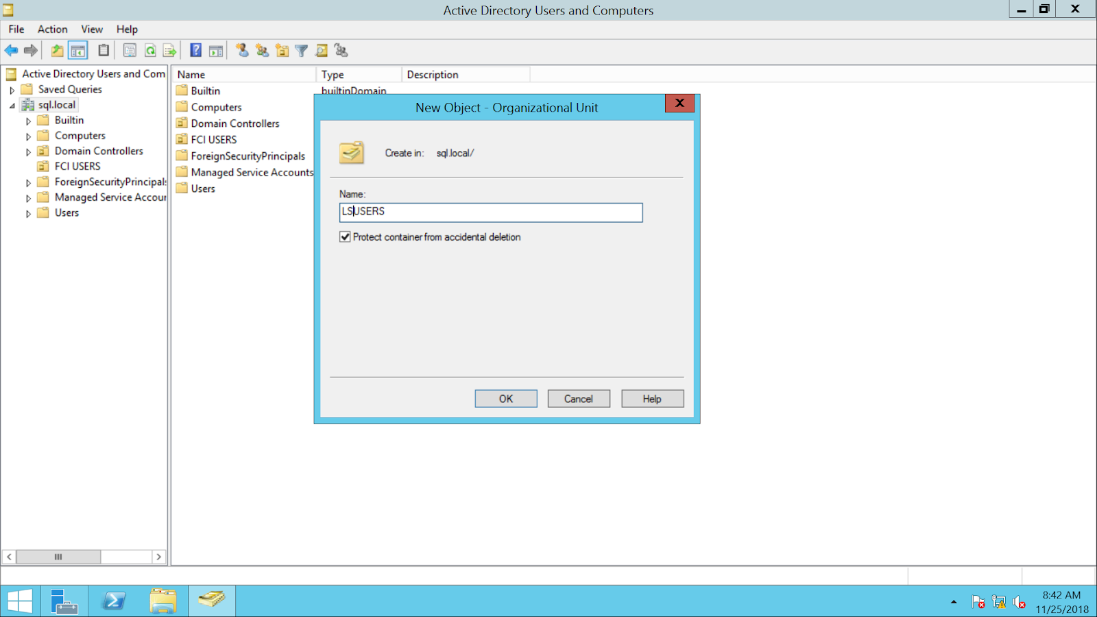 SQL Database server builds: Creating Users on Domain Controller