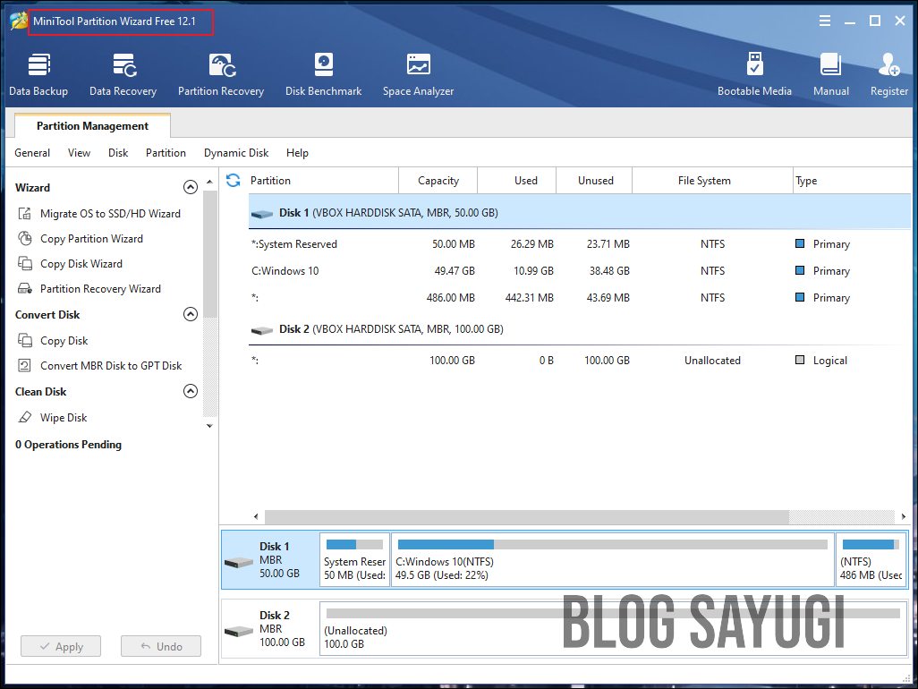 Cara Aktivasi Minitool Partition Wizard 12 Pro - BLOG SAYUGI