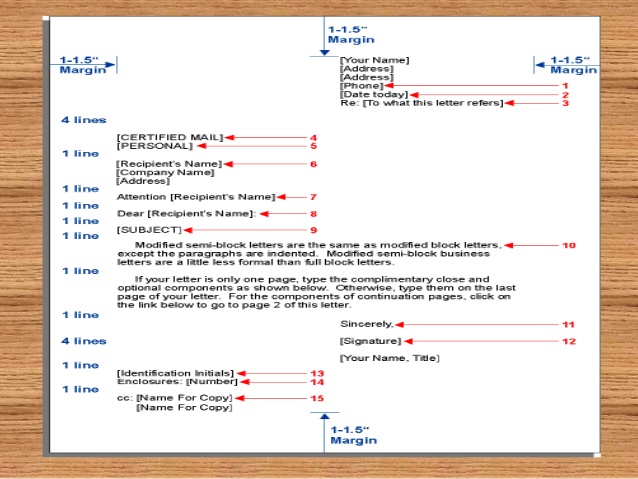 Business Letter Format Line Spacing - Birthday Letter