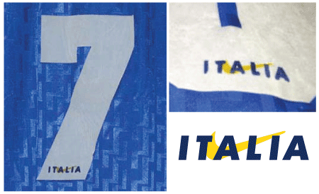 Football teams shirt and kits fan: Font Italy 1995 team kits