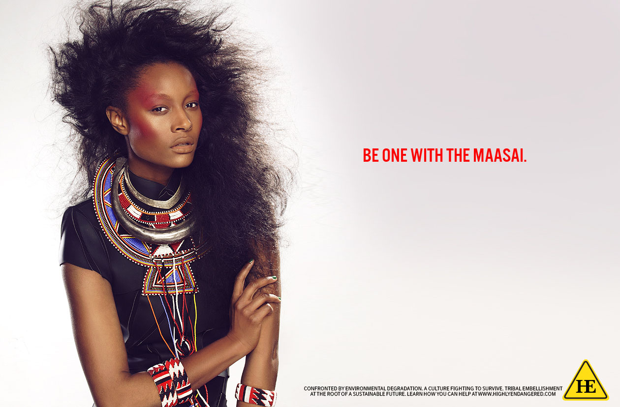 Model Spotlight:Dani Evans for "Be One with the Maasai"Campaign ...