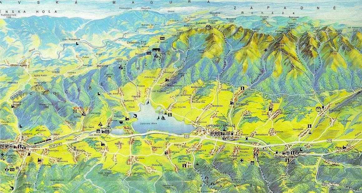Liptovsky Mikulas map