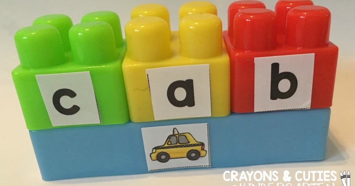 Crayons & Cuties In Kindergarten: Time to Build CVC Words!