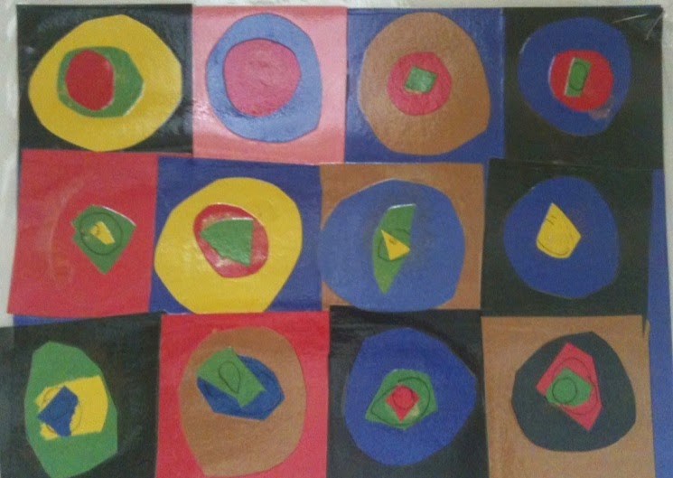 Ms. C's Artroom: Kandinsky's Concentric Circles Collage