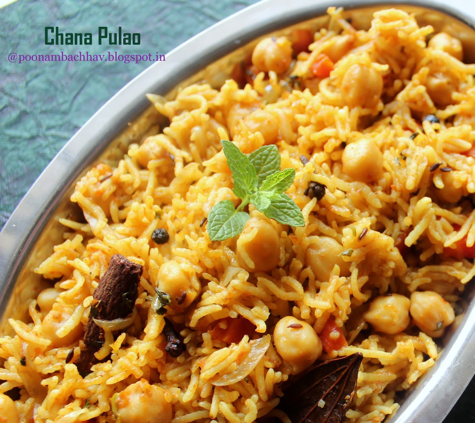 Annapurna: Chana Pulao / Spicy Chickpea and Rice Recipe